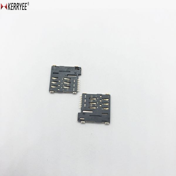 Micro SIM Card Connector PUSH&PUSH 6Pin H1.35mm With CD and Post